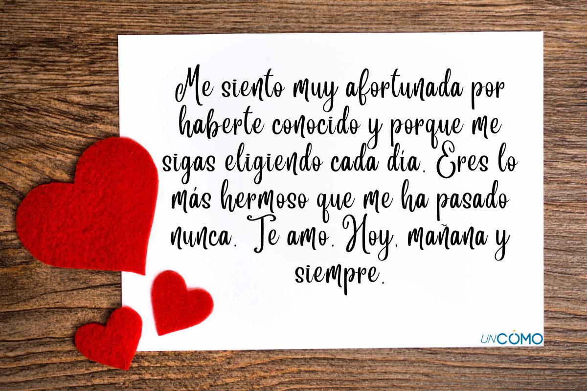 Cartas de amor cortas para conquistar - Carta Creativa