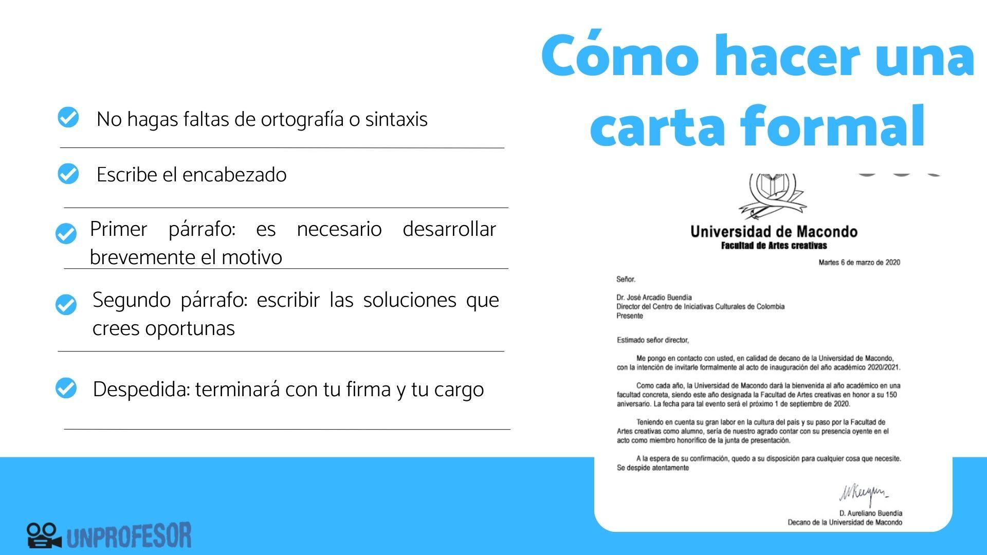 Cómo redactar bien una carta - Carta Creativa